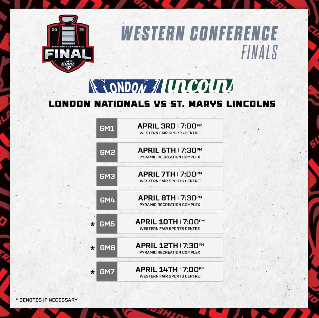 2024 Sutherland Cup Playoffs – Conference Final Schedules | GOHL ...
