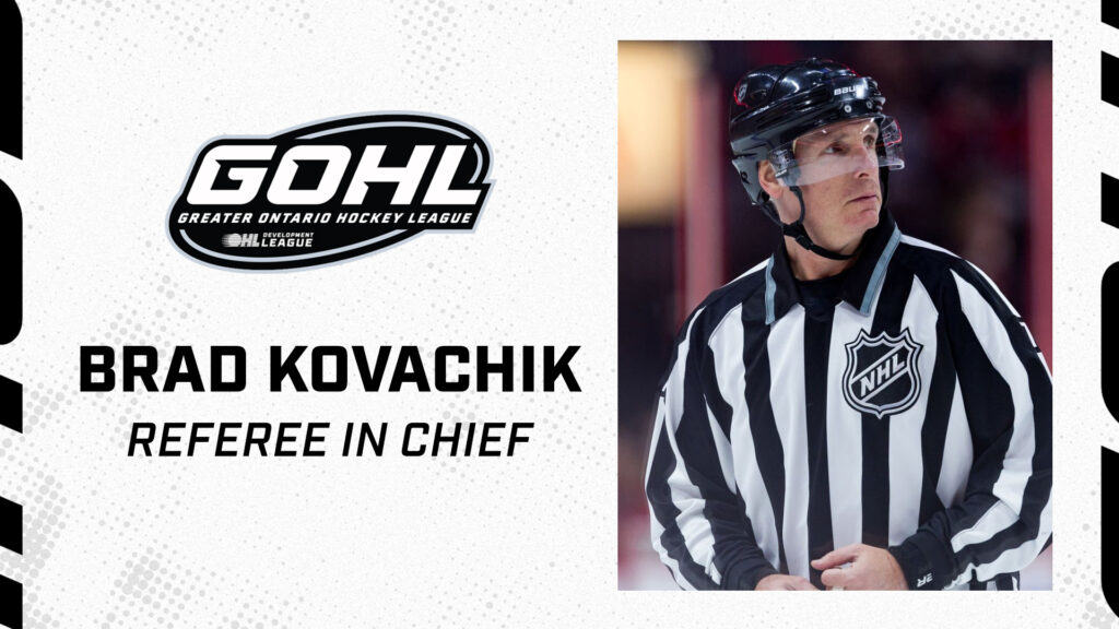 GOHL hires Brad Kovachik as Referee-in-Chief | GOHL | Greater Ontario ...