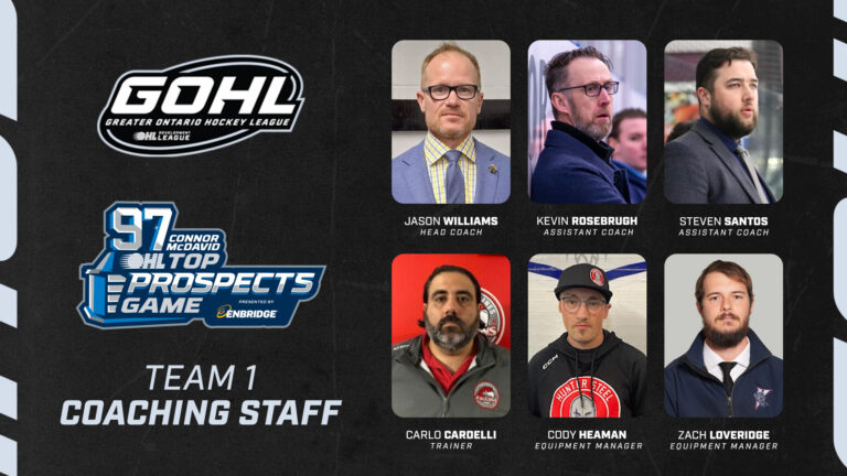 Staffs announced for GOHL game at Connor McDavid OHL Top Prospects ...