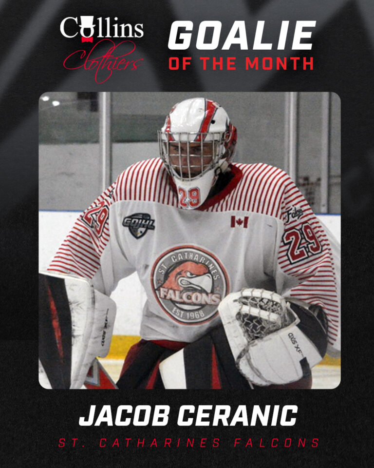 Collins Clothiers Players of the Month | November 2025 | GOHL | Greater ...